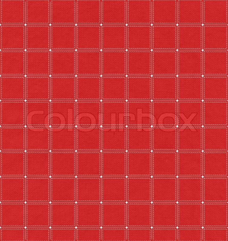 Stitch pattern on fabric texture ... | Stock image | Colourbox
