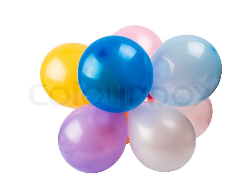 Color balloons isolated | Stock image | Colourbox