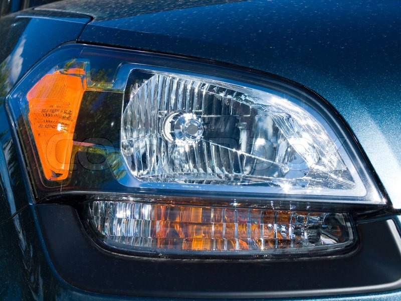 Close Up of a New Car Headlight | Stock image | Colourbox