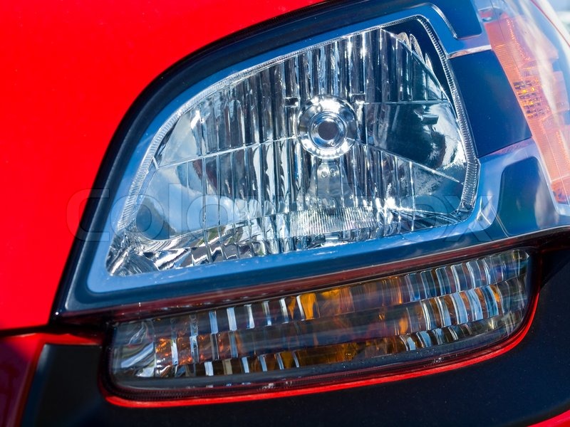 Close Up of a New Car Headlight | Stock image | Colourbox