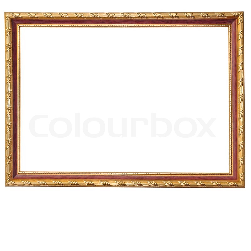 Guld billedramme | Stock foto | Colourbox
