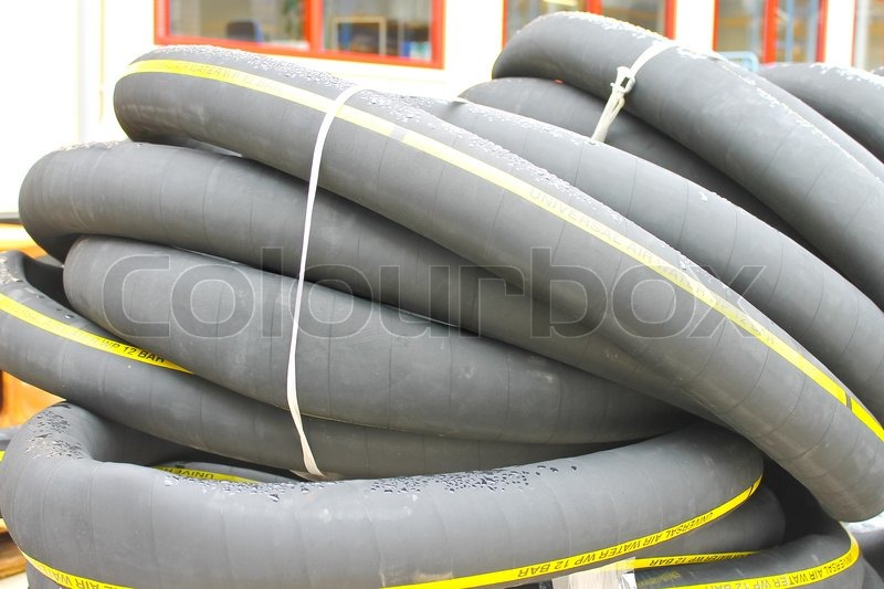 Rubber tube of large diameter from ... | Stock image | Colourbox