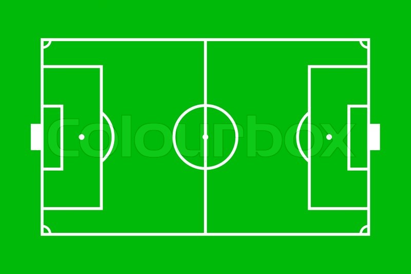 Fodboldbane layout | Stock foto | Colourbox
