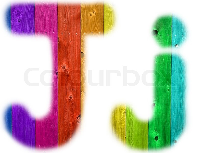 The Letter J Rainbow Background | Stock image | Colourbox
