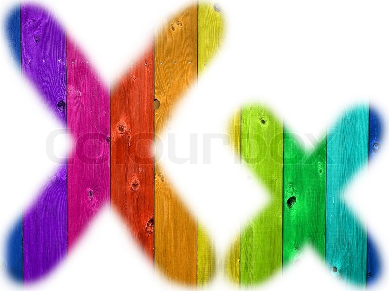 The Letter X Rainbow Background | Stock image | Colourbox