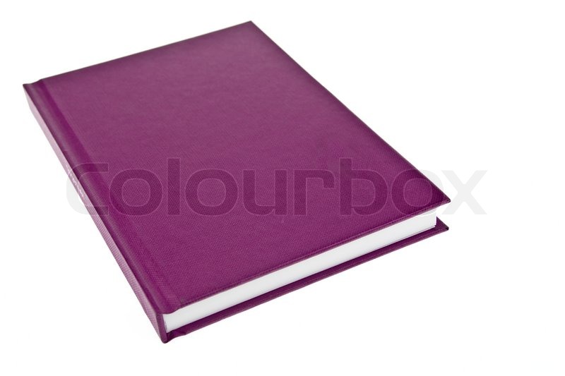 Purple cover book | Stock image | Colourbox