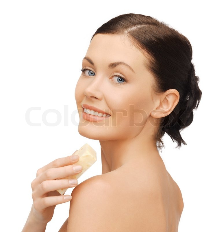 Woman with soap | Stock image | Colourbox