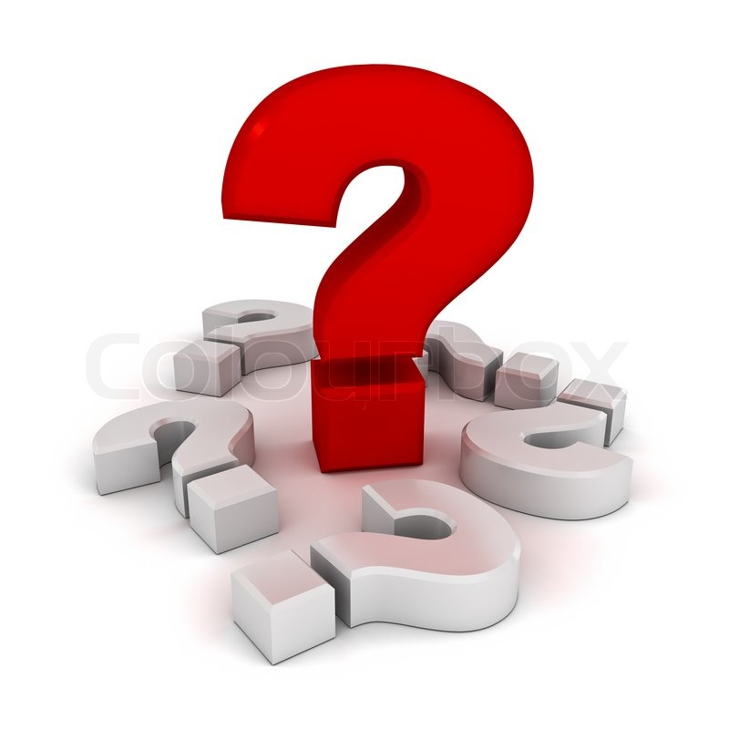 Big problem concept, red question mark ... | Stock image | Colourbox