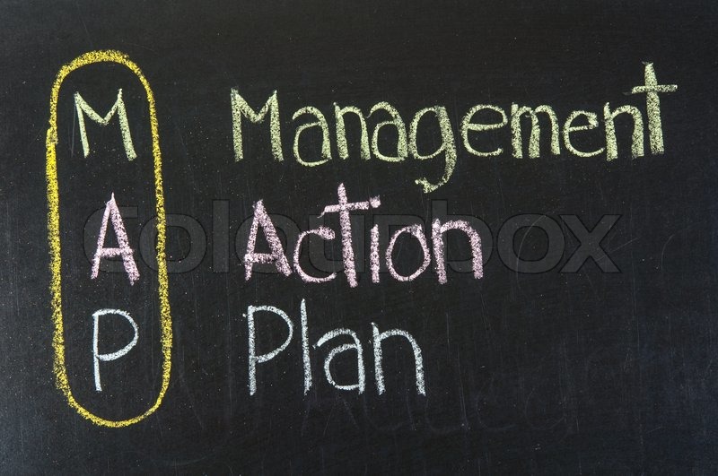 map-acronym-management-action-plan-stock-image-colourbox