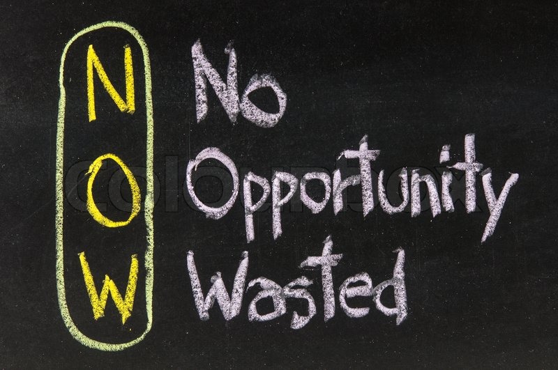 Acronym of NOW for No Opportunity ... | Stock image | Colourbox
