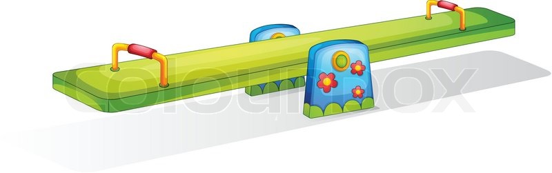 See saw | Stock vector | Colourbox