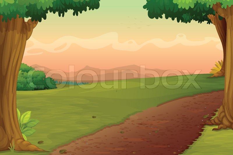 Country path | Stock vector | Colourbox