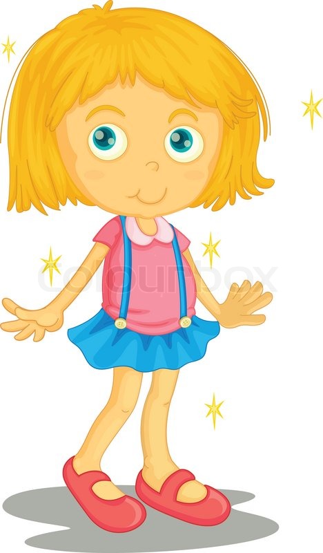 A girl | Stock vector | Colourbox