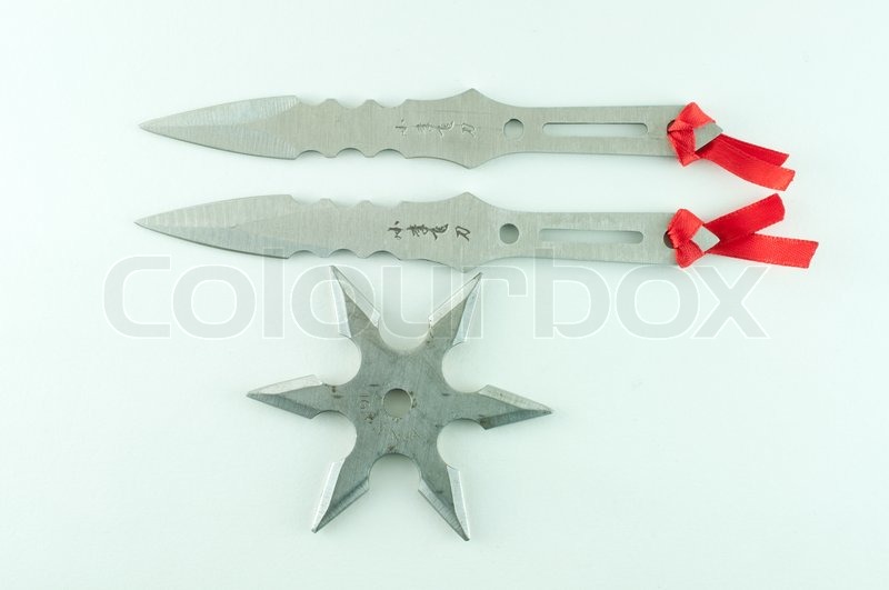 Ninja throw Shuriken | Stock image | Colourbox