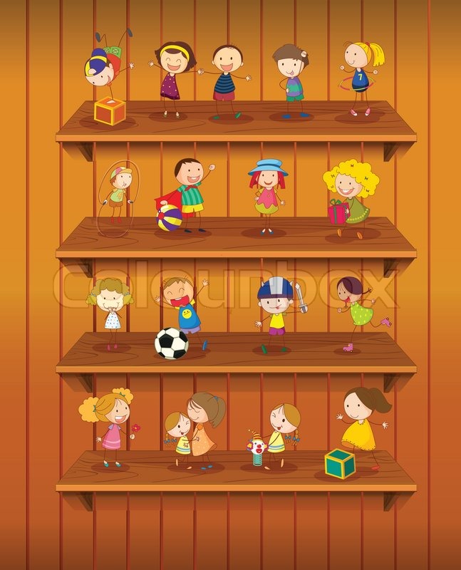 Shelves | Stock vector | Colourbox