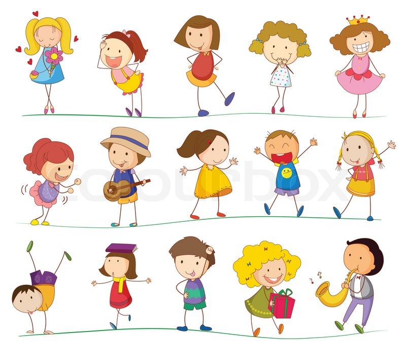 Simple kids | Stock vector | Colourbox