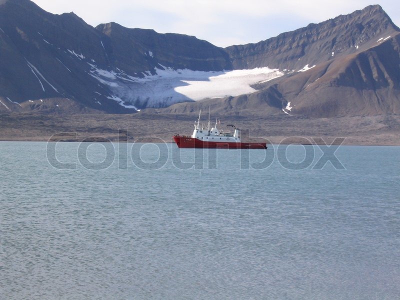 Sailing boat in Svalbard | Stock image | Colourbox
