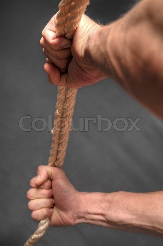 Hands Pulling Rope