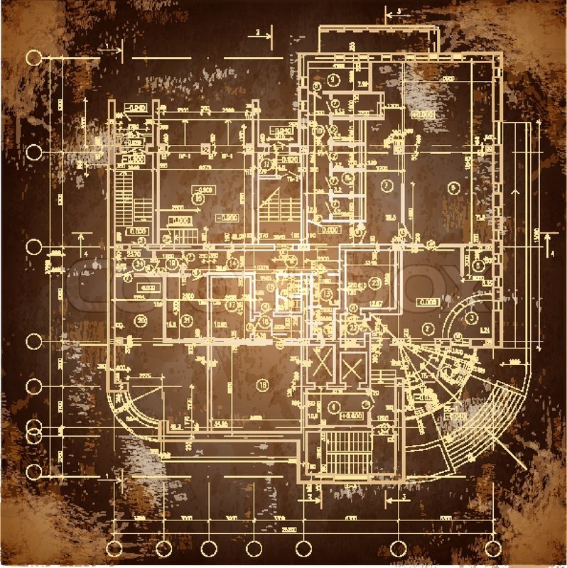 Template with architectural design ... | Stock Vector | Colourbox