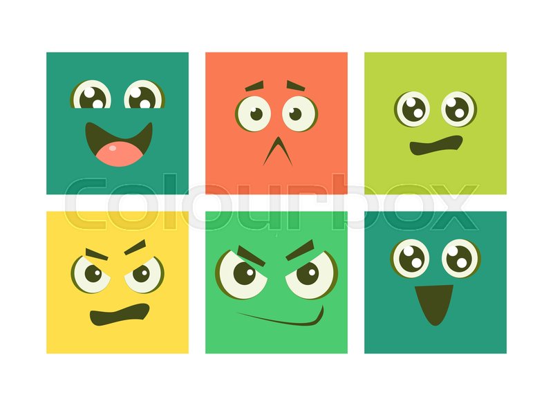 Cartoon Square Face
