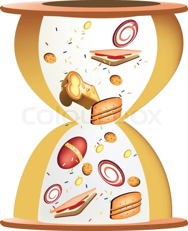 Candy Hour glass clock | Stock vector | Colourbox