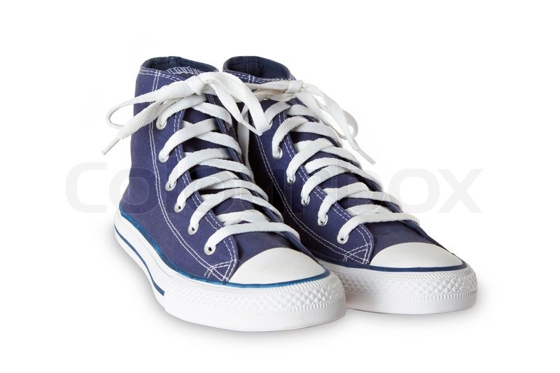 Blue sport shoes | Stock image | Colourbox