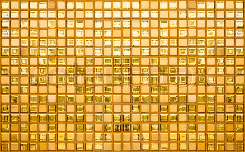 Gold Mosaic Tiles Texture