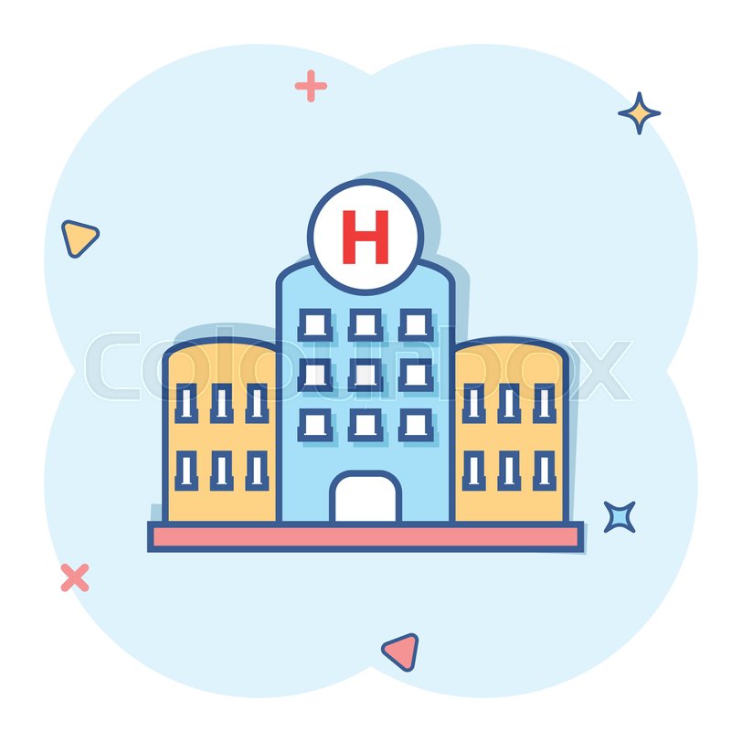 Cartoon Hospital Building