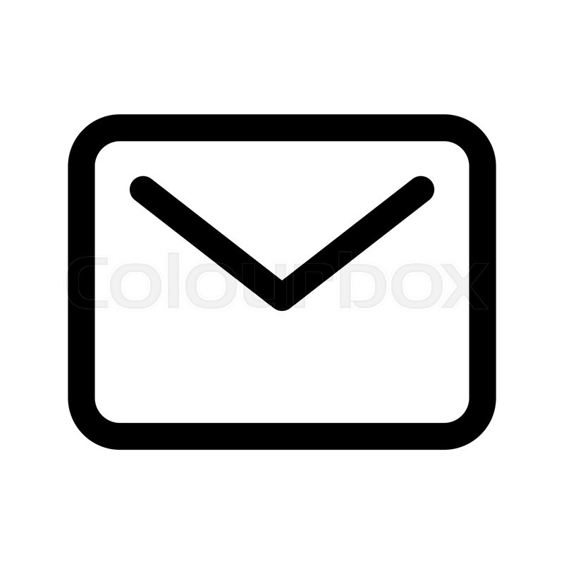 Email Icon Black And White Simple