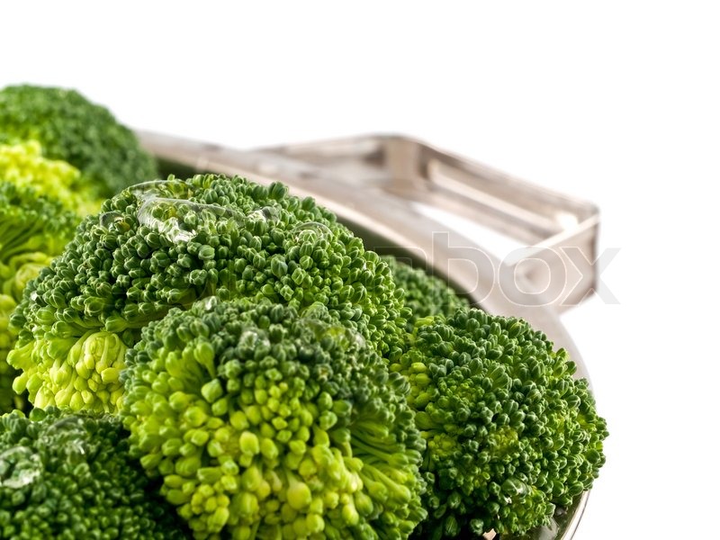 Fresh, Raw, Green Broccoli Pieces, Cut ... | Stock image | Colourbox