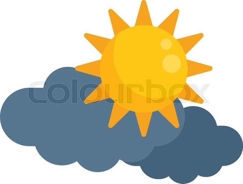 Sun And Cloud Clip Art