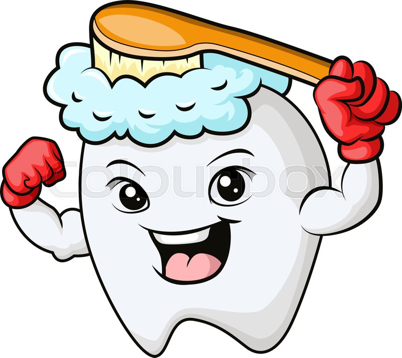 Clean Teeth Cartoon