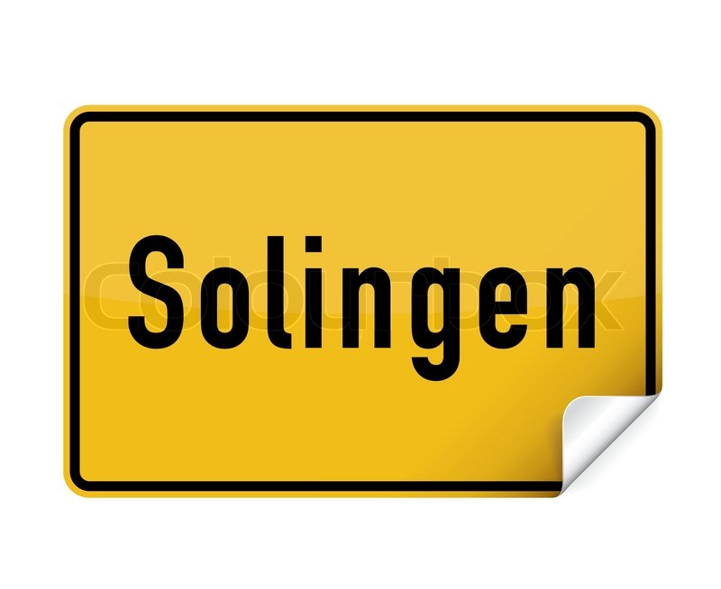 Aufkleber ortsschild - solingen | Stock-Vektor | Colourbox