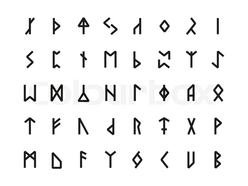 Viking Runes Alphabet