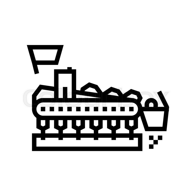 Factory Production Line Icon