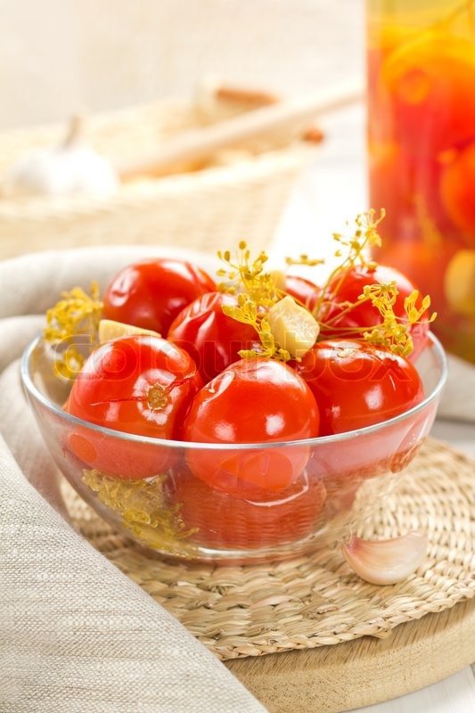 Pickled tomatoes | Stock image | Colourbox
