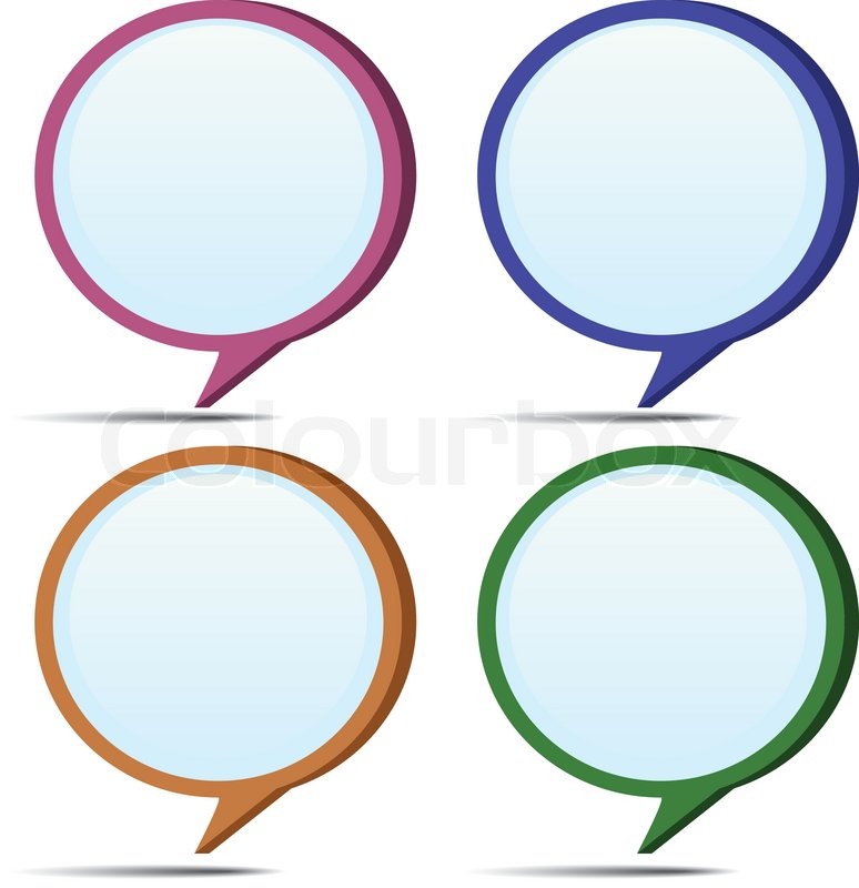 Set of speech bubbles | Stock vector | Colourbox