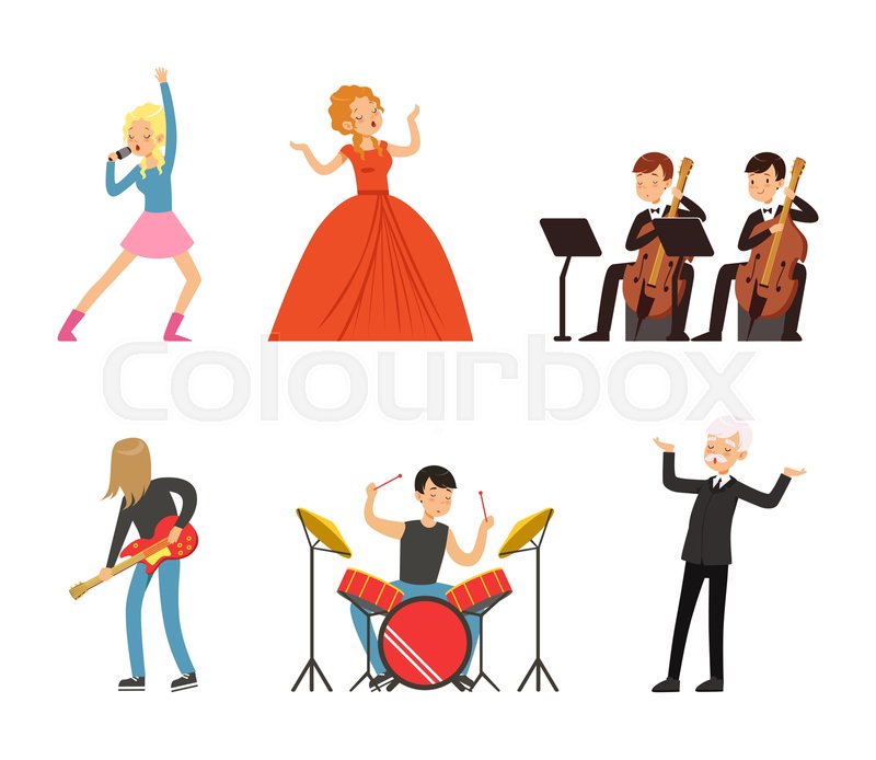 Classic Rock Band Clipart