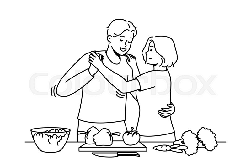 Clip Art Family Cooking Love