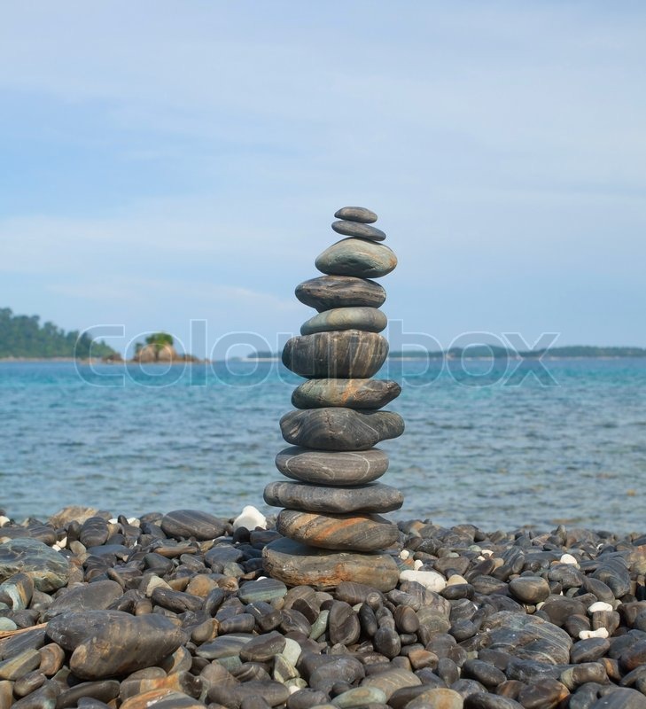 Stack of stones | Stock image | Colourbox
