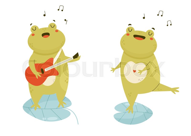 Two Happy Frogs