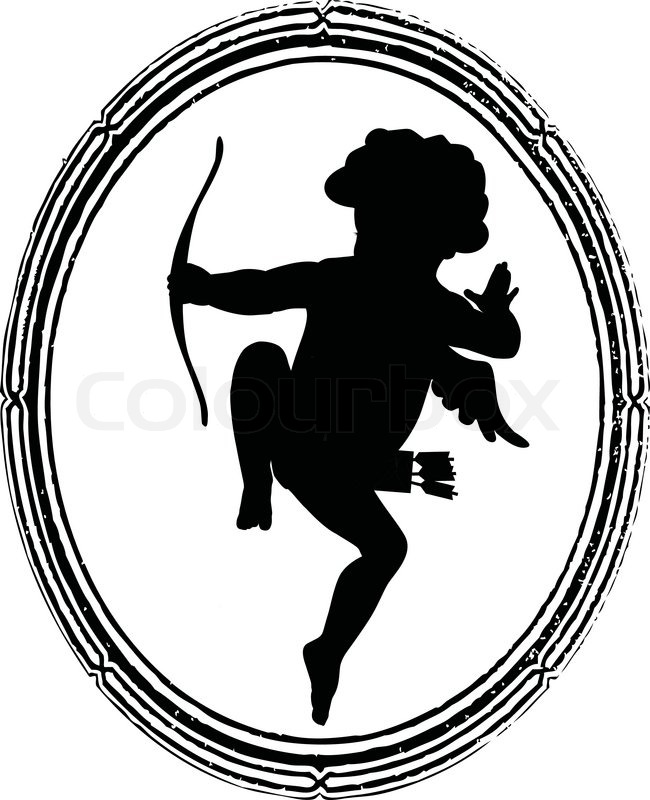 Cupid outline | Stock vector | Colourbox