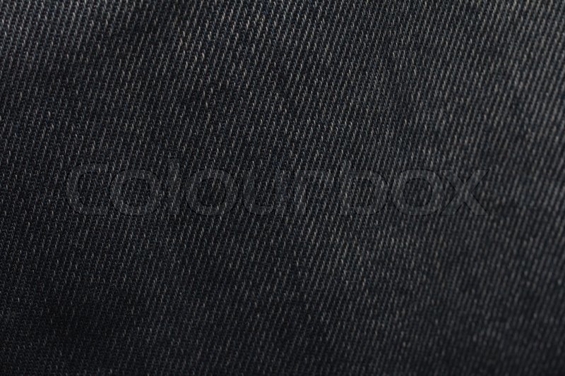 Background of black denim macro | Stock image | Colourbox