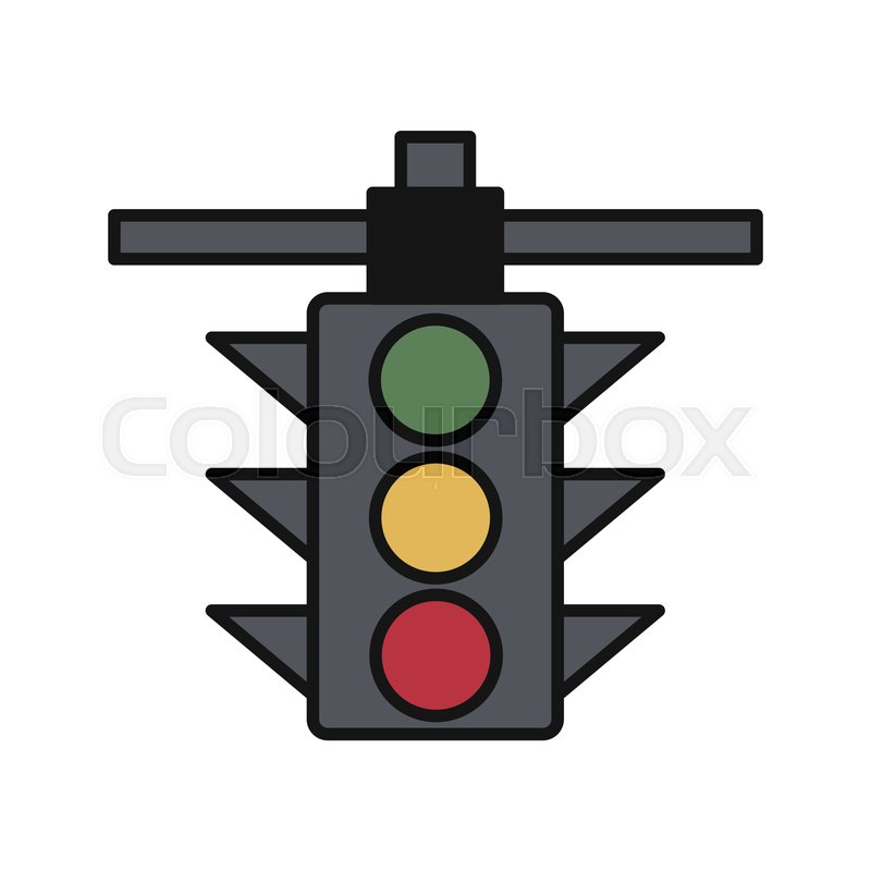 Traffic Light Vector Black And White