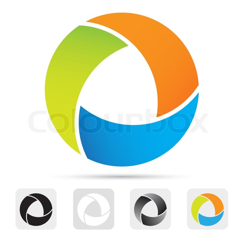 Abstrakte bunte Logo, Design-Element | Stock-Vektor | Colourbox