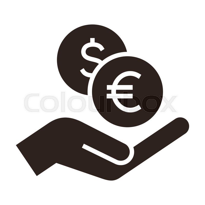 Money Exchange Hand Logo