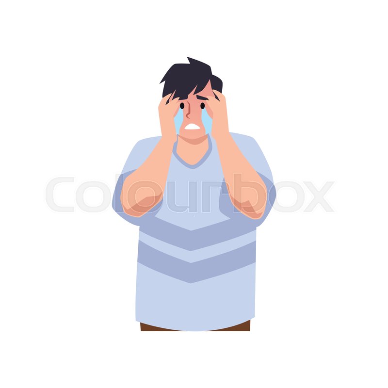 Crying Man Clipart