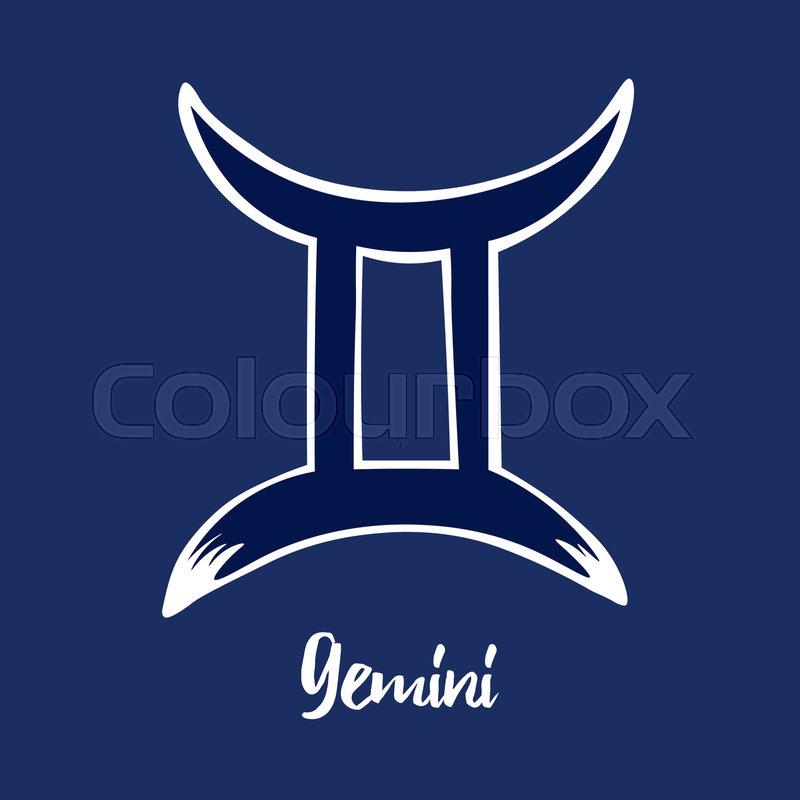 Blue Gemini Symbol