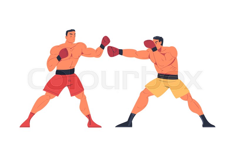 Cartoon Boxing Gloves Punching