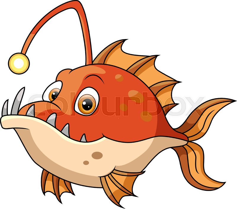 Cartoon Angler Fish